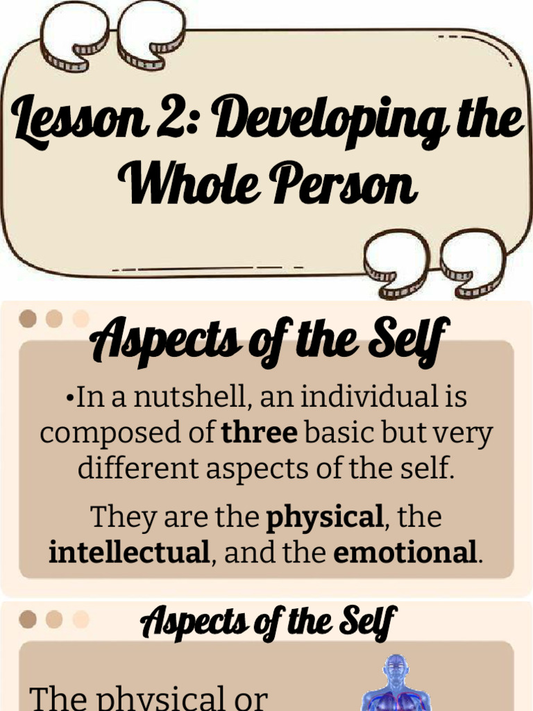 PERDEV - Lesson 2 Updated | PDF | Thought | Feeling