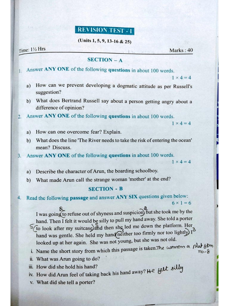 PDF-3 (Revision Test Model Papers) | PDF