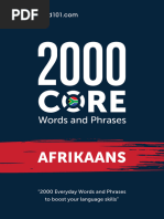 Afrikaans | PDF | Alphabet | Vocabulary