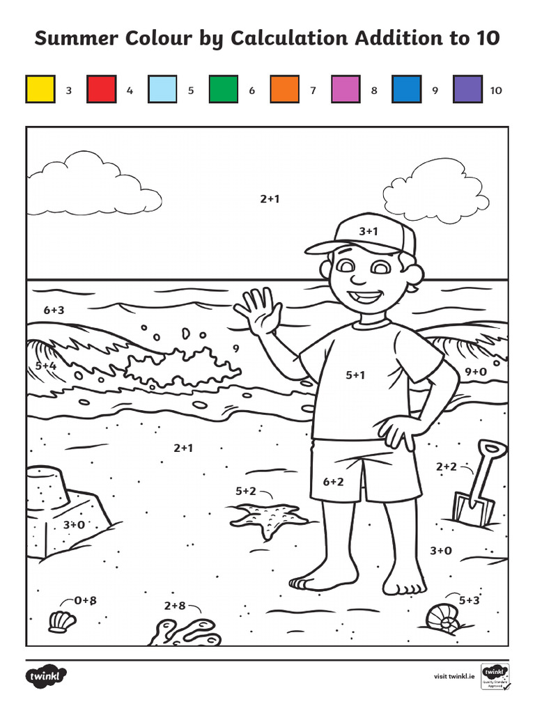 Roi Ms 1685046823 Summer Colour by Calculation Addition To 10 - Ver - 1 ...