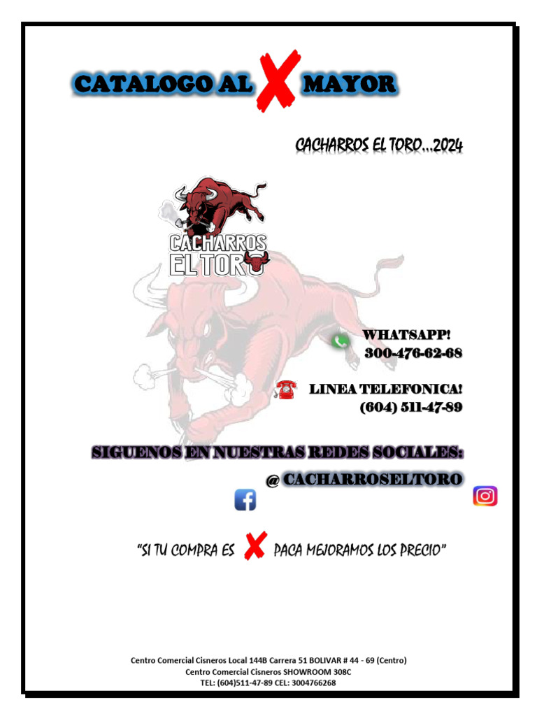 Catálogo 2024 Cacharros El Toro | PDF