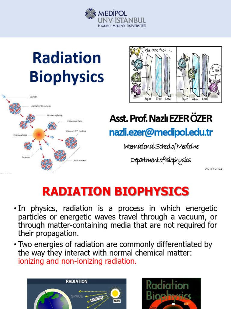 Lec 2 - Radiation Biophysics | PDF | Radioactive Decay | Ionizing Radiation
