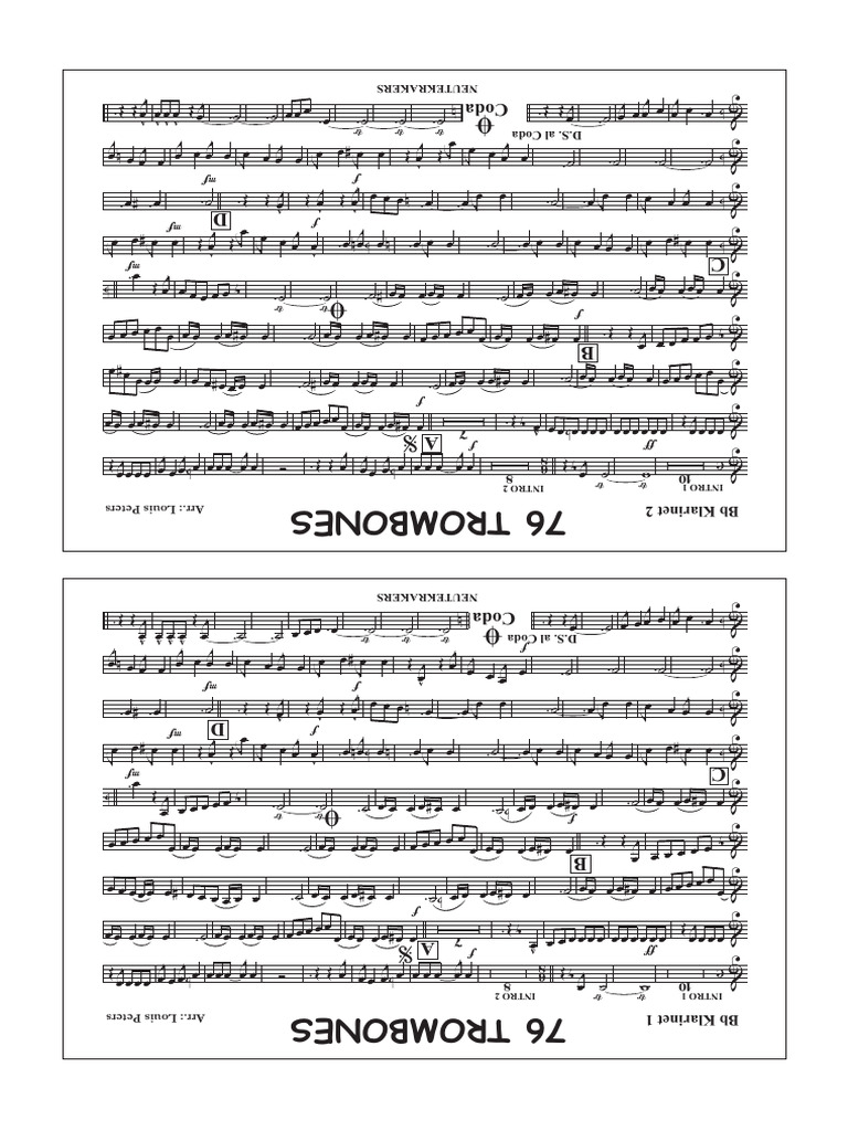 76 TROMBONES (Marsboekje) | PDF