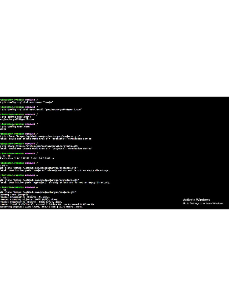 Git Assignment (Pooja L) | PDF
