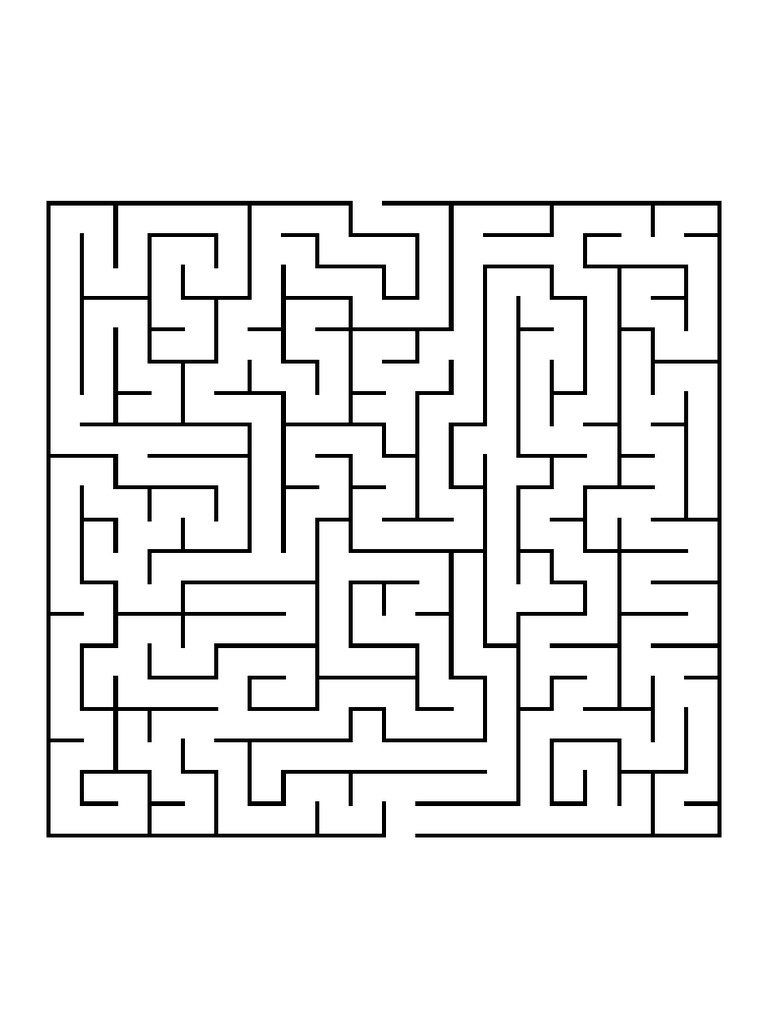 20 by 20 Orthogonal Maze | PDF