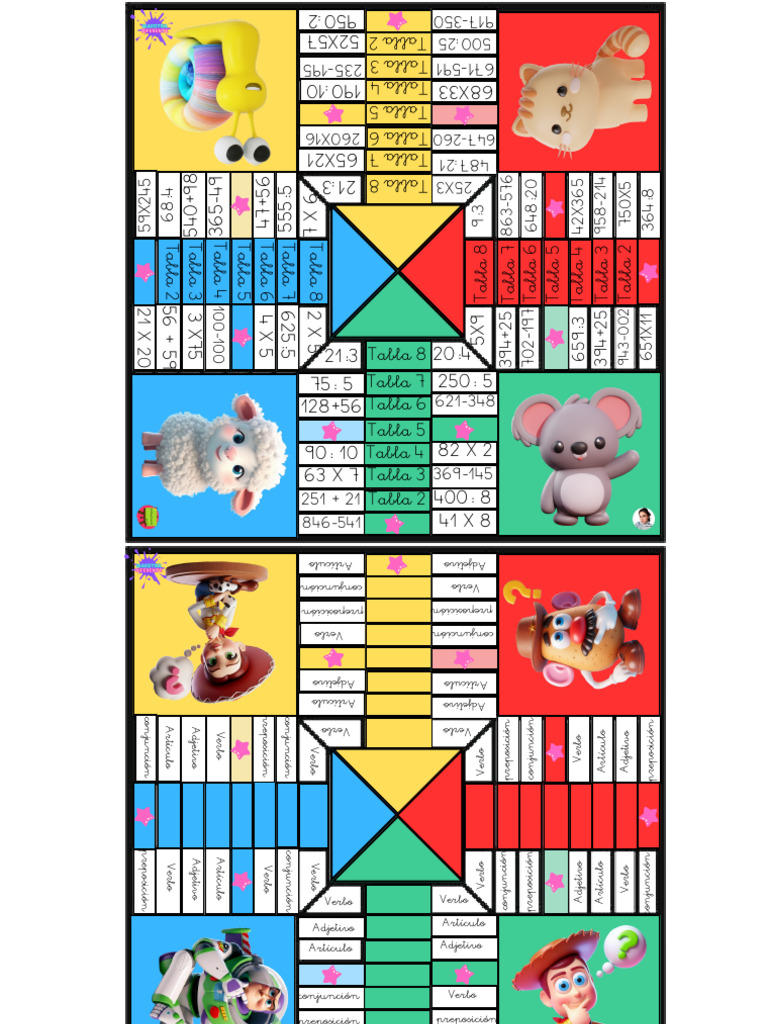 4 Tipos de Parchis PDF | PDF | Lingüística | Relaciones sintácticas