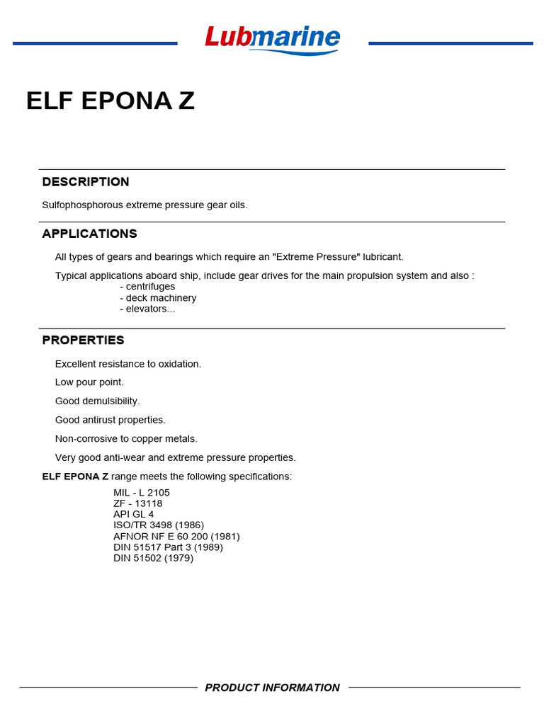 EPONAZ (2) | PDF | Lubricant | Materials