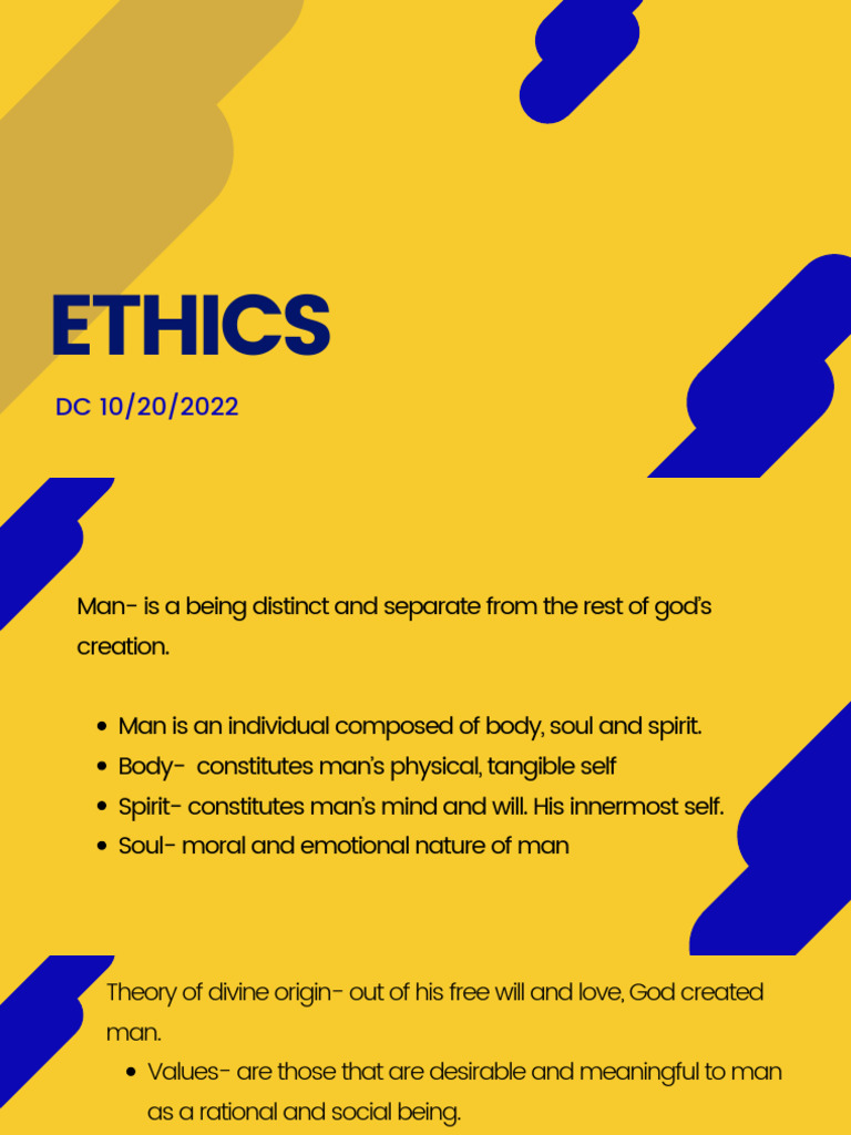 ETHICS | PDF | Morality | Philosophy Of Self ETHICS | PDF | Morality | Philosophy Of Self