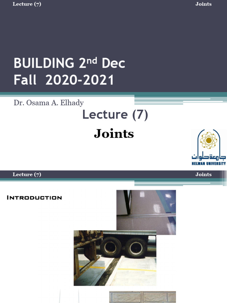 Understanding Types of Joints in Construction | PDF | Concrete | Roof