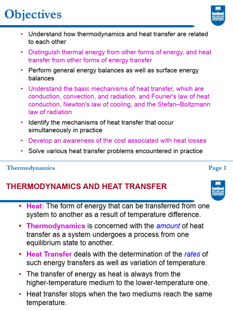 Thermodynamics and Heat Transfer Basics | PDF | Heat Transfer | Heat