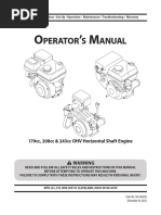 Operator'S Manual: 547 CC OHV Vertical Shaft Engine | PDF | Gasoline ...