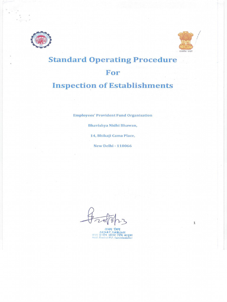SOP Inspection CAIU 31072023 | PDF | Computing