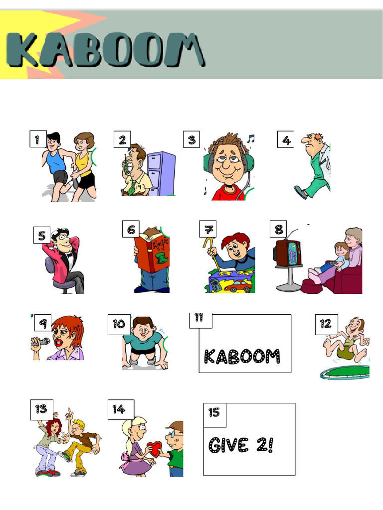KABOOM BASIC VERBS SIN NOMBRES | PDF