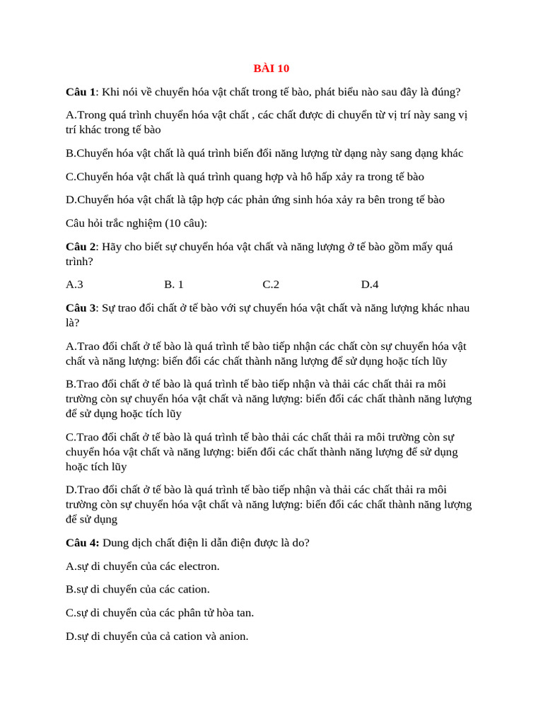 TN Sinh Cúi Kì | PDF