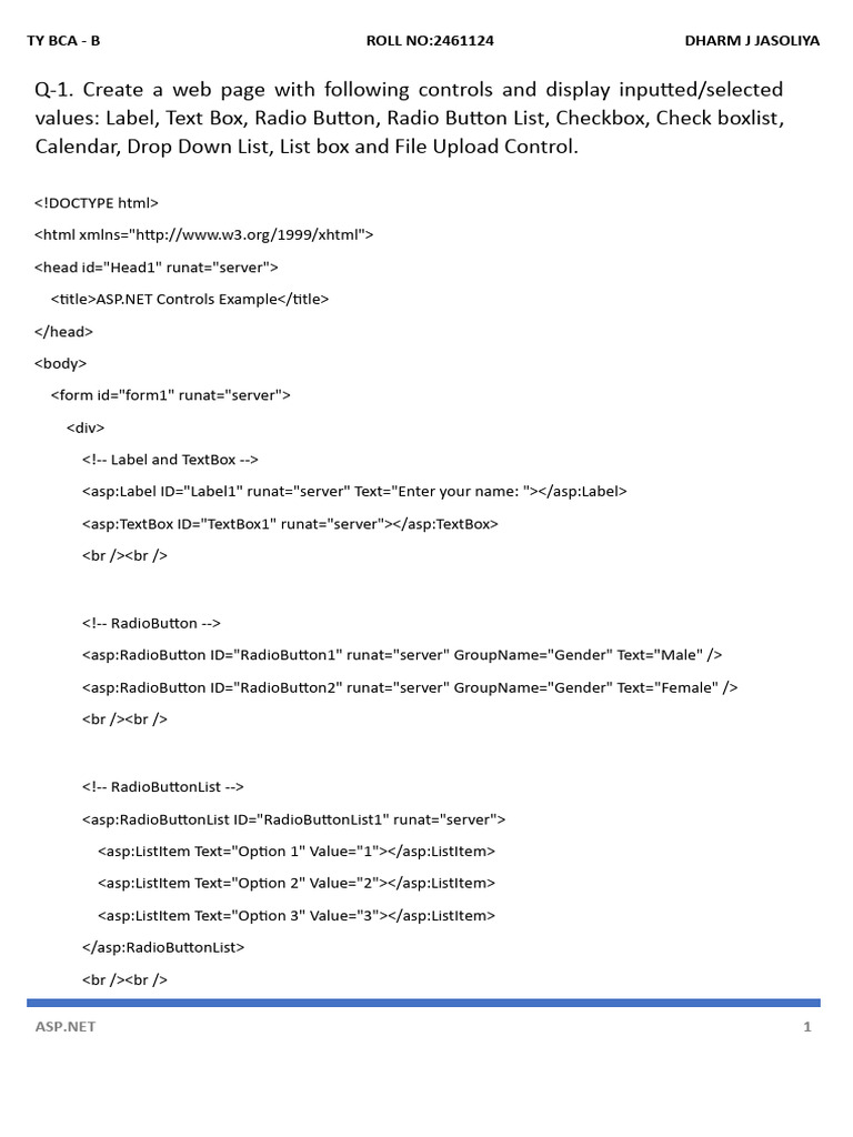 Asp DHARM (1) | PDF | Http Cookie | Computing