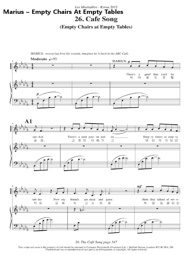 Marius-Empty Chairs at Empty Tables | PDF