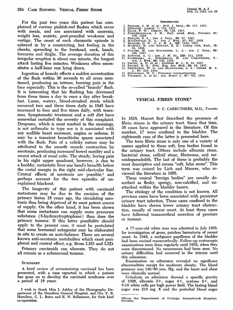 Case Report: Vesical Fibrin Stone | PDF | Causes Of Death | Diseases ...