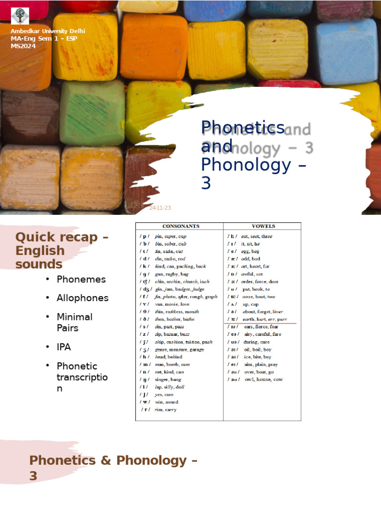 06 Phonetics & Phonology-3 | PDF | Syllable | Stress (Linguistics)