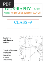 Class 9 - List of Map Pointing - Annual Examination | PDF