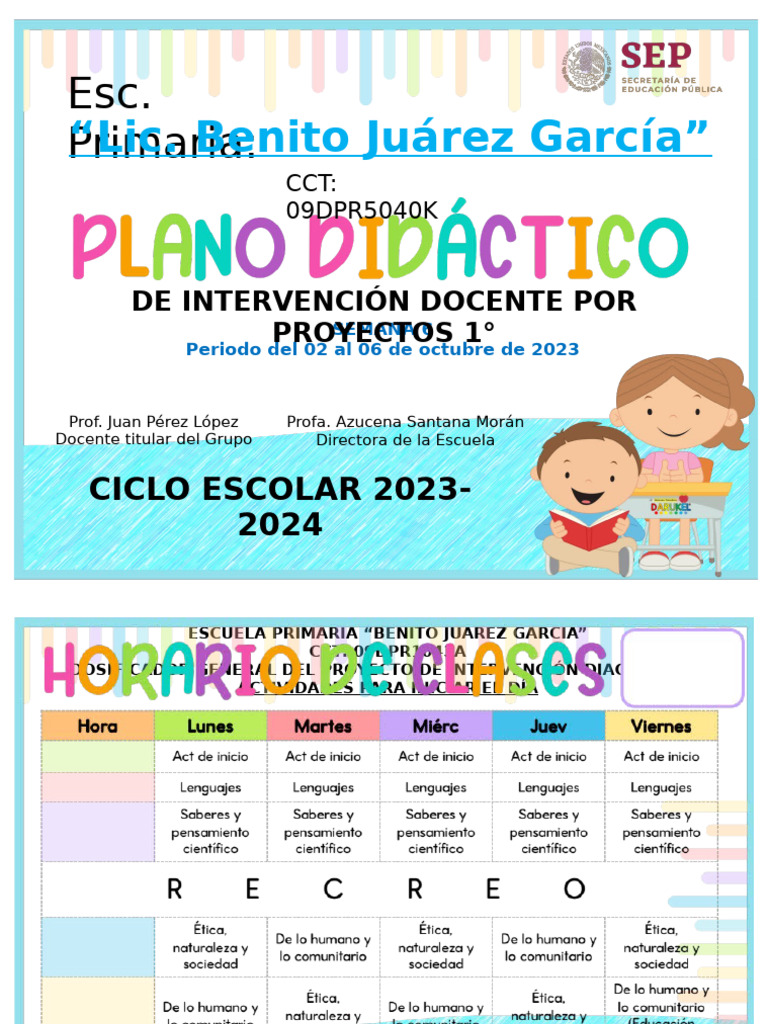 1° Sem6 Word Planeación BJG 23-24 | PDF | Evaluación | Aprendizaje