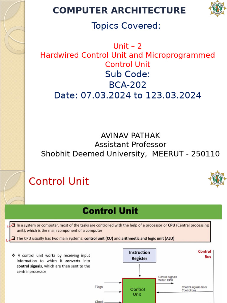 COA PPT 07.03.2024 To 12.03.2024 | PDF
