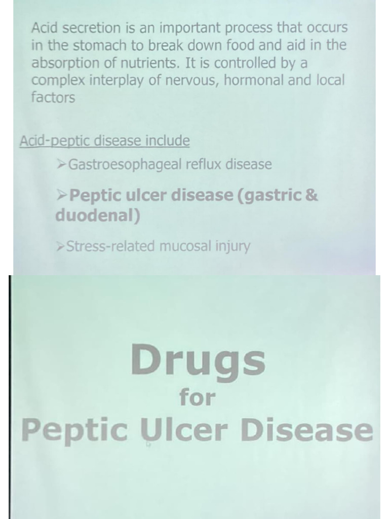 Drugs for PUD | PDF