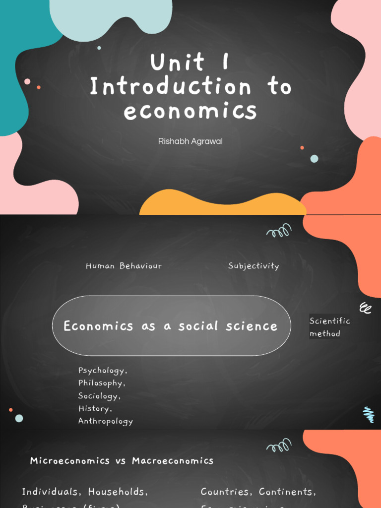 Unit 1 Introduction to Economics | PDF | Economics | Market (Economics)
