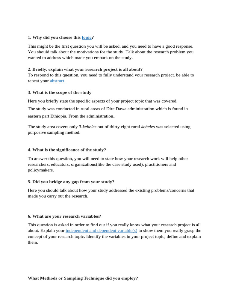 Asiya defense questions and answers | PDF | Sampling (Statistics) | Question