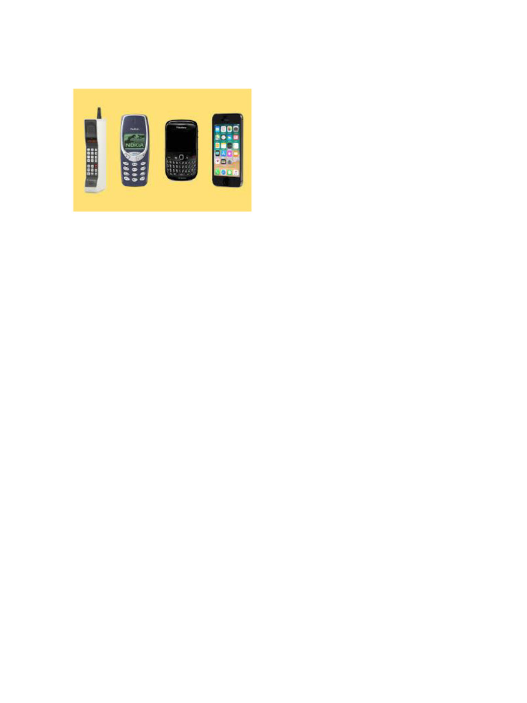 Evolución de los Teléfonos Celulares | PDF | Teléfonos móviles ...