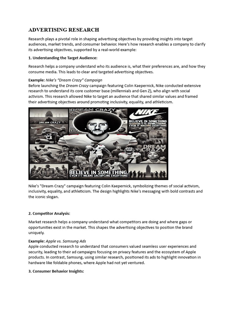 Advertising Research | PDF | Advertising | Target Audience