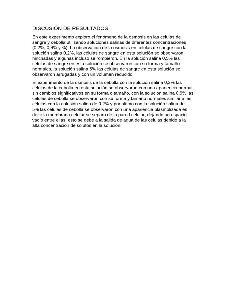 Discusión de Resultados | PDF