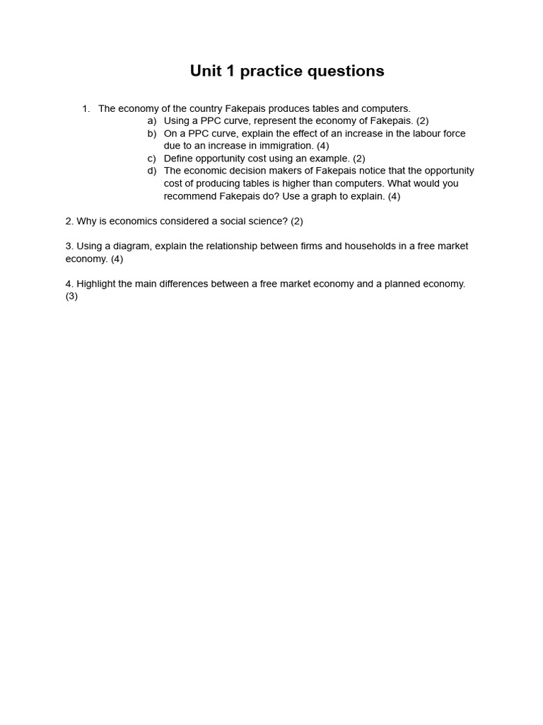 Unit 1 Practice Questions | PDF | Computers
