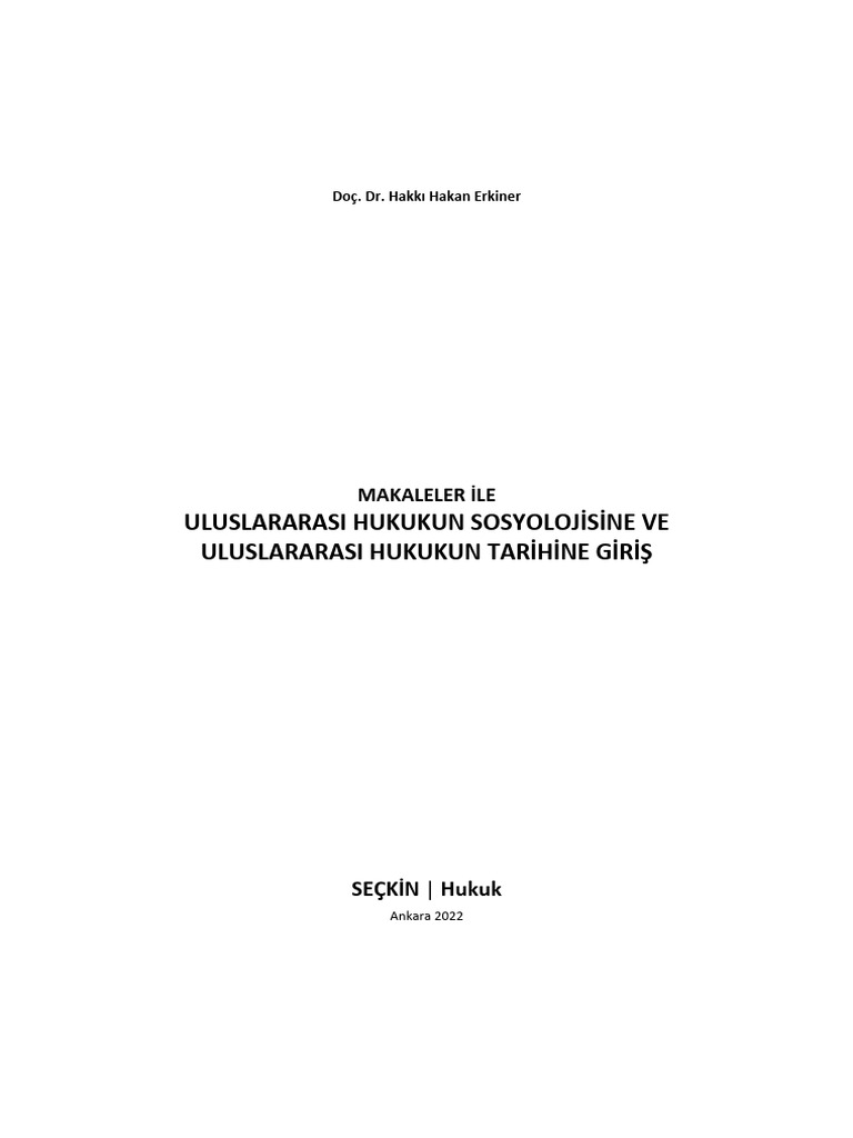 Hakki Hakan Erkiner Kitap Makaleler Ile | PDF