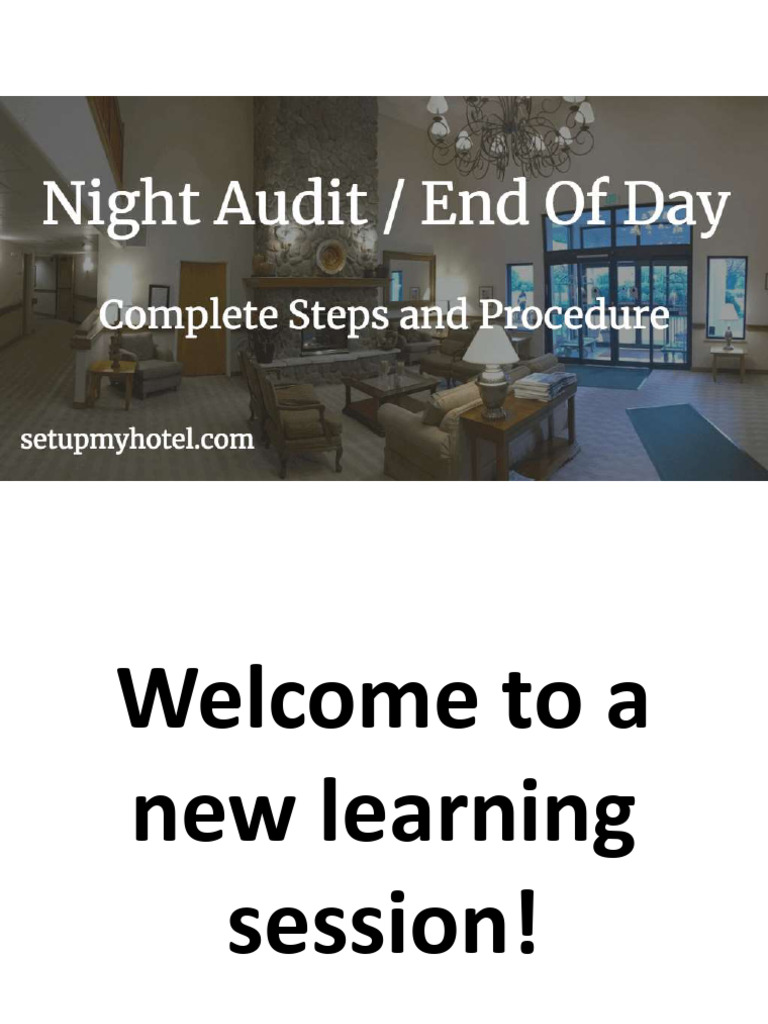 Understanding Night Audit in Hotels | PDF | Audit | Point Of Sale