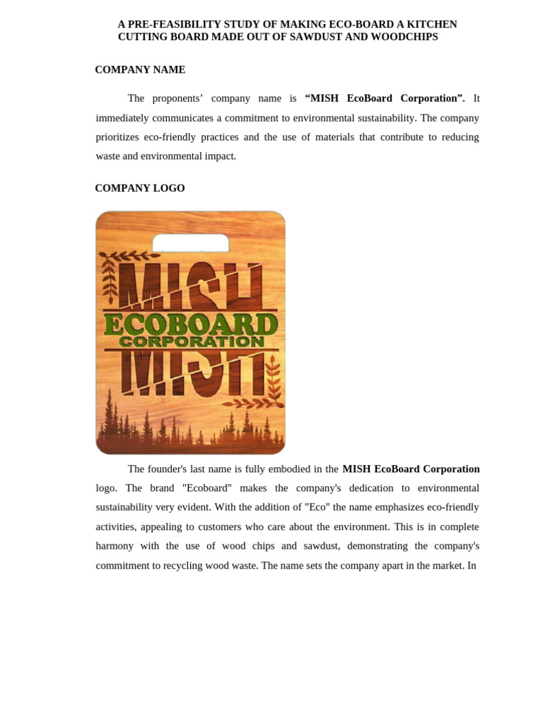 Eco-Friendly Kitchen Cutting Boards Study | PDF | Corporations | Marketing