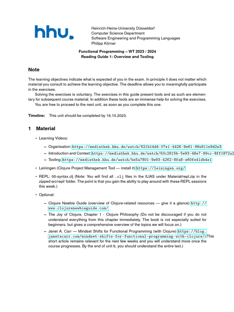 01 Overview Tooling | PDF | Clojure | Computing 01 Overview Tooling | PDF | Clojure | Computing