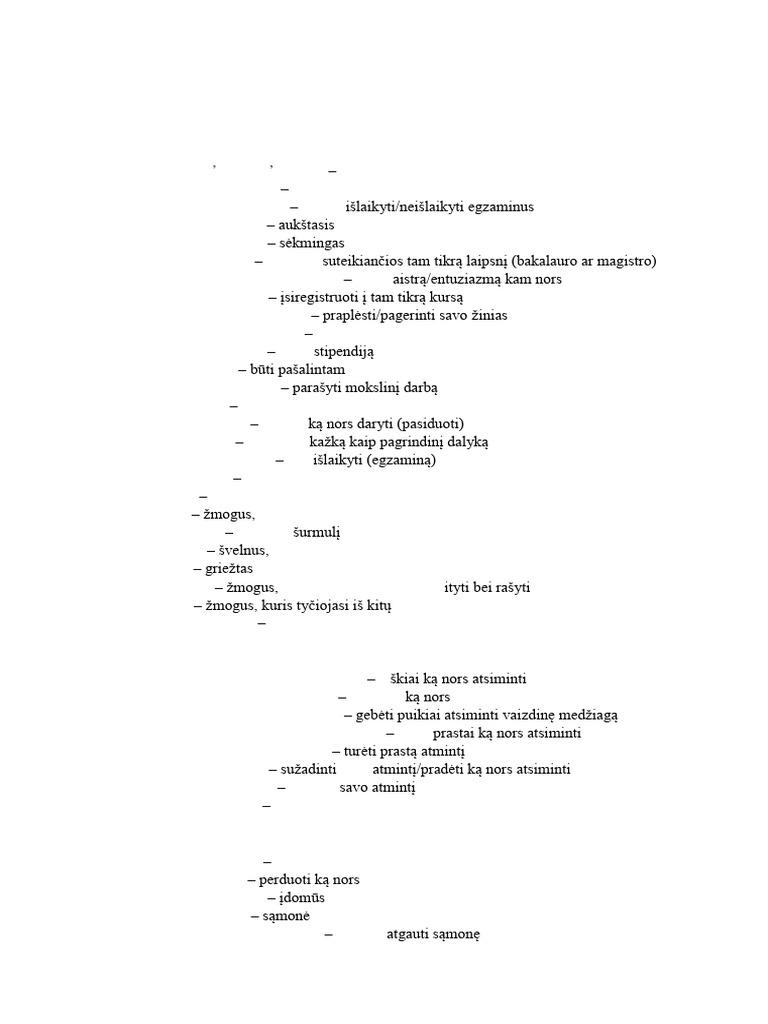 Active Vocabulary List Unit 1 | PDF
