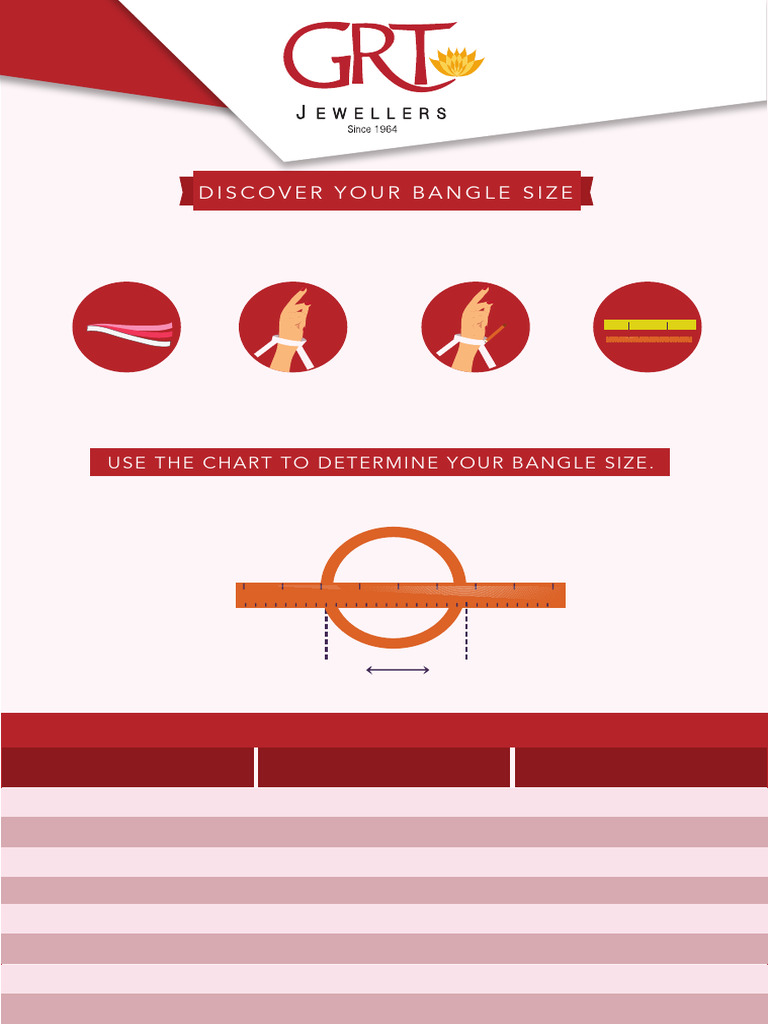 Find Your Bangle Size | PDF | Tools