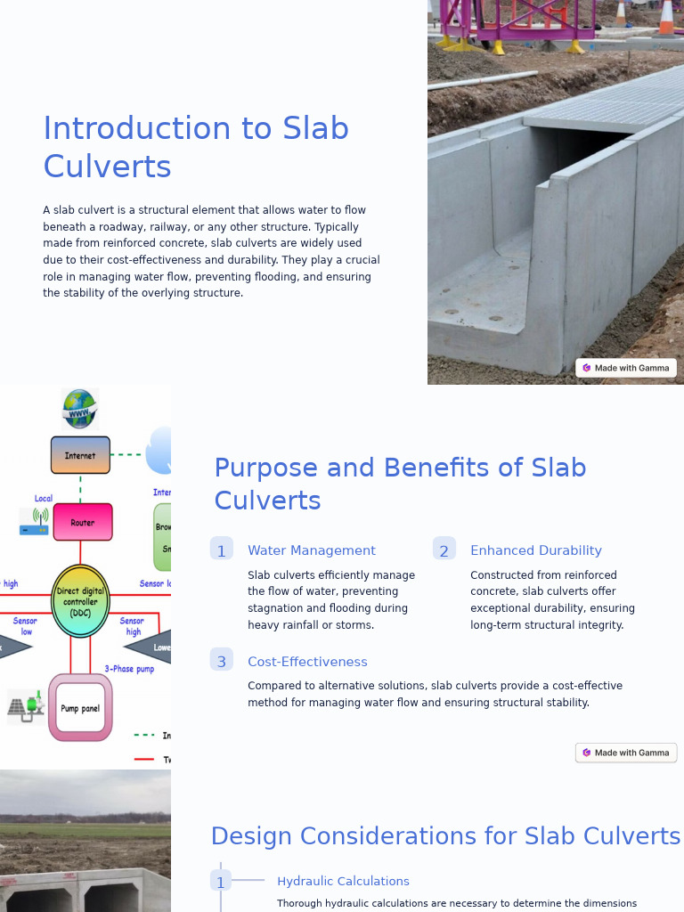 Slab Culvert Design and Construction Guide | PDF | Concrete | Drainage