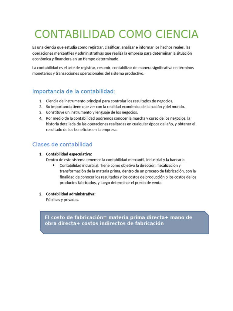 Contabilidad Como Ciencia | PDF | Contabilidad | Business Contabilidad Como Ciencia | PDF | Contabilidad | Business