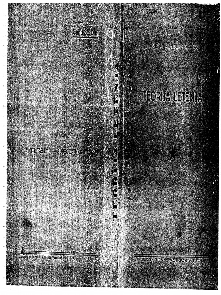 Rendulic Zlatko Teorija Letenja 1945 | PDF
