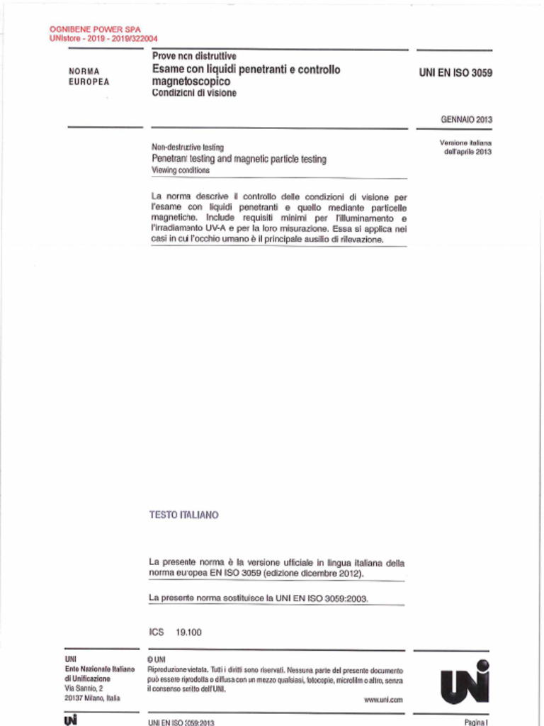 Uni en Iso 3059 | PDF