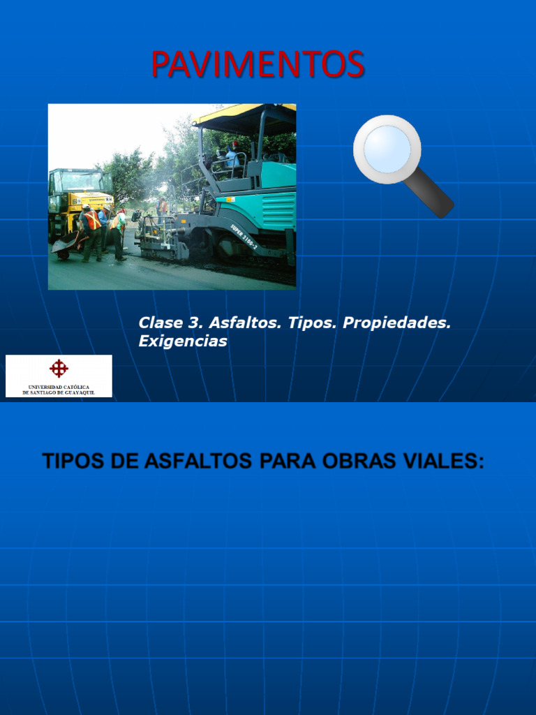 Clase 3. Pavimentos. Asfaltos. | PDF | Petróleo | Hidrocarburos