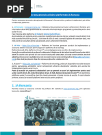 Jaromania Instructiuni Utilizare Platforme Inscriere Acces Materiale | PDF