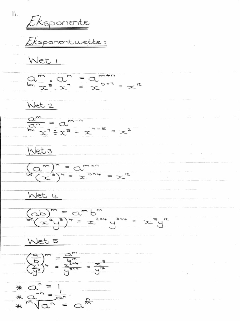 Eksponente GR 11 | PDF