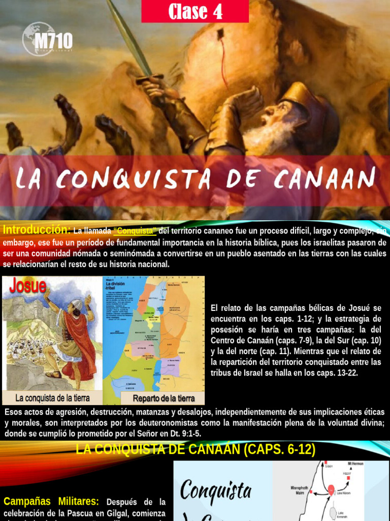 Conquista de Canaán: Estrategias de Josué | PDF | Joshua | Canaán