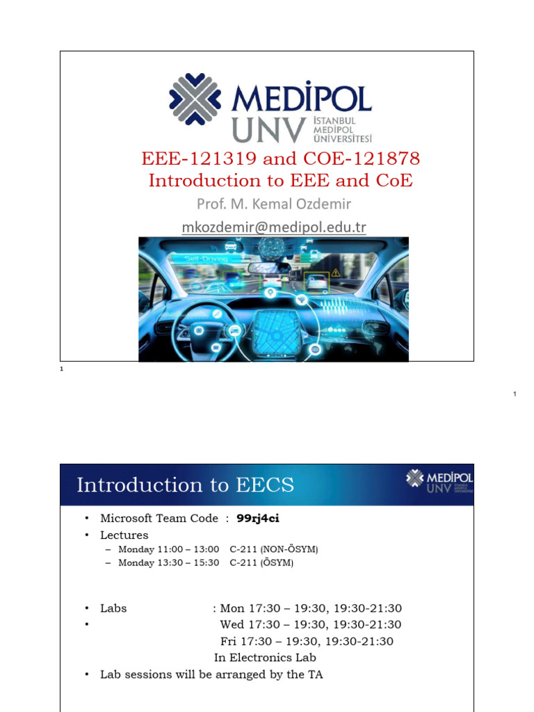 Intro to CoE and EEE - Lecture 1 | PDF | Computer Hardware | Engineering