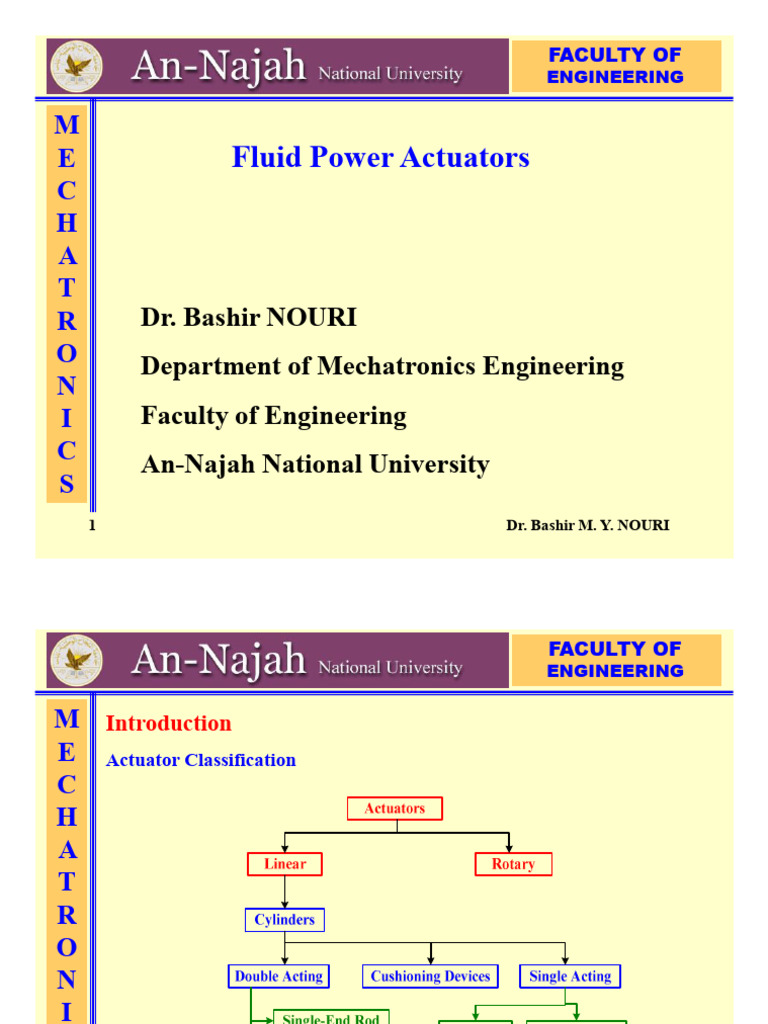 9 Lecture 8 Actuators Part A | PDF | Piston | Mechanical Engineering