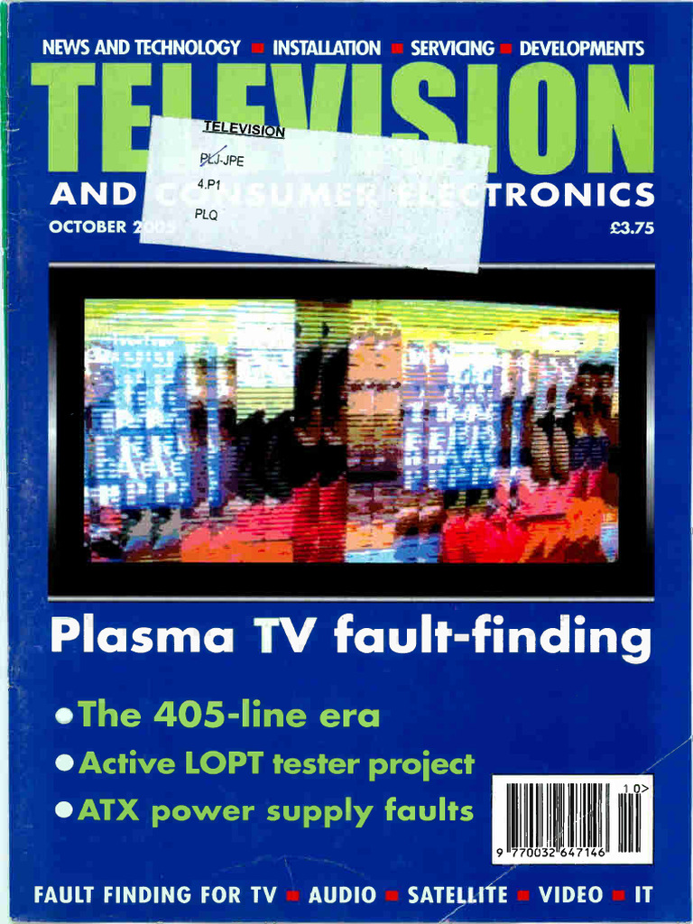Plasma TV Fault-Finding Guide 2005 | PDF