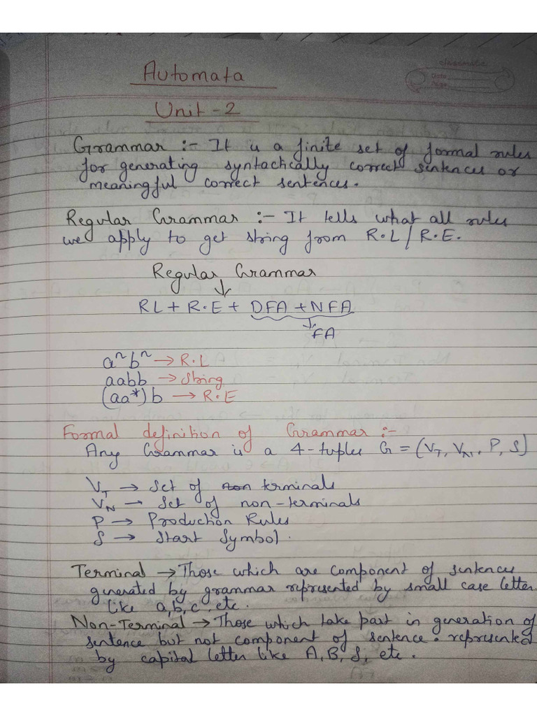 Automata Unit 2 | PDF Automata Unit 2 | PDF
